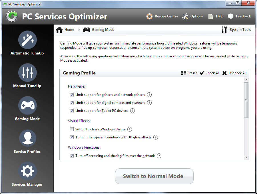 New Features of PC Services Optimizer 3 - Smart PC Utilities Blog