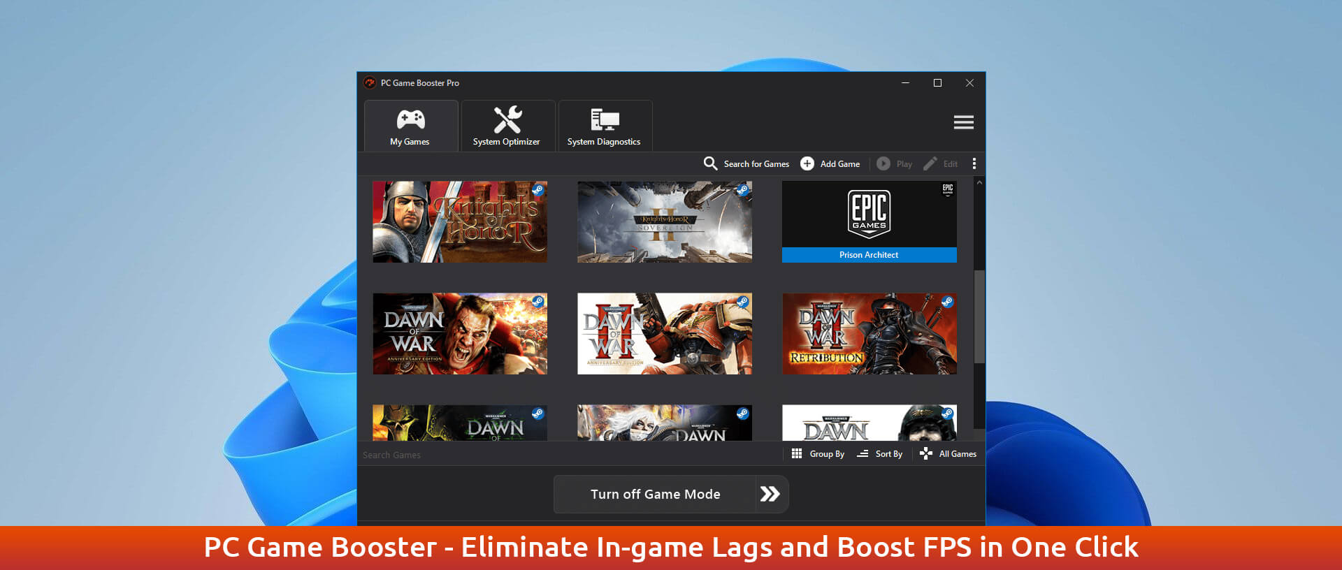 PC Game Booster (formerly Game Fire) to Boost Game FPS